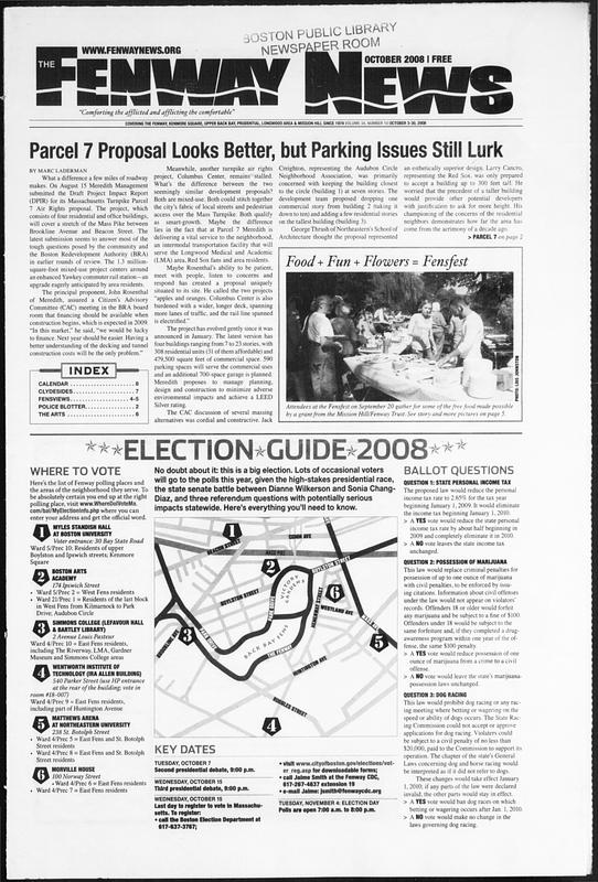 The Fenway News. October 03, 2008 - Digital Commonwealth