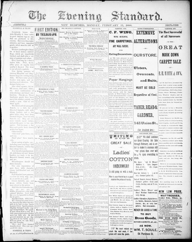 Evening Standard. February 13, 1888 - Digital Commonwealth