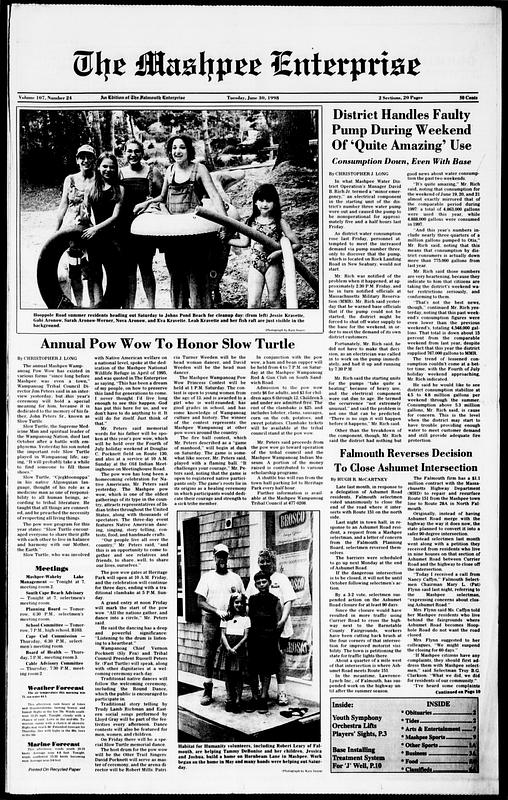 The Mashpee Enterprise. June 30, 1998 - Digital Commonwealth