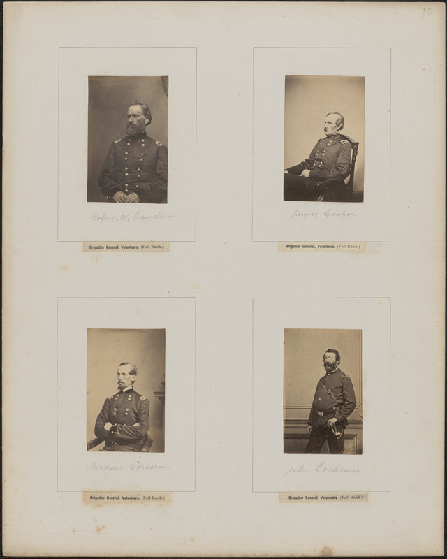 Four portraits: Robert W. Cowden, James Cooper, Michael Corcoran, John ...