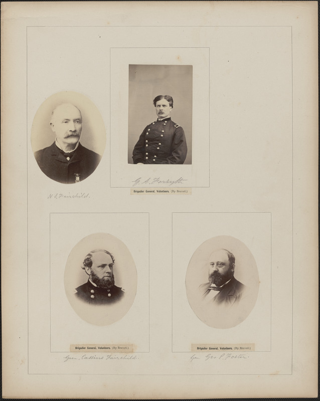 Four portraits: W. S. Fairchild, G. A. Forsyth, Cassius Fairchild ...