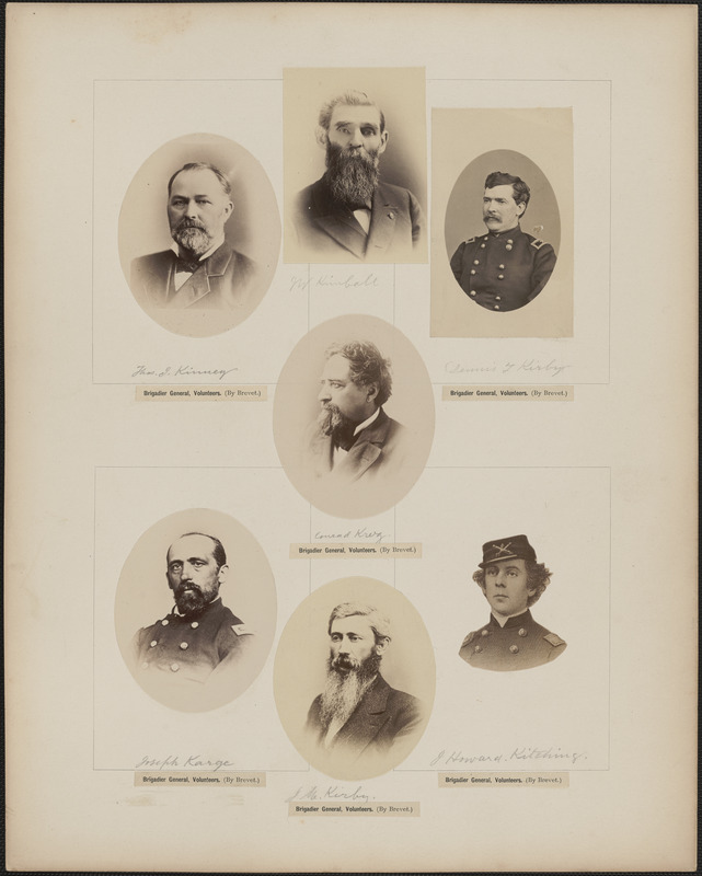 Seven portraits: Thomas J. Kinney, J. W. Kimball, Dennis T. Kirby ...