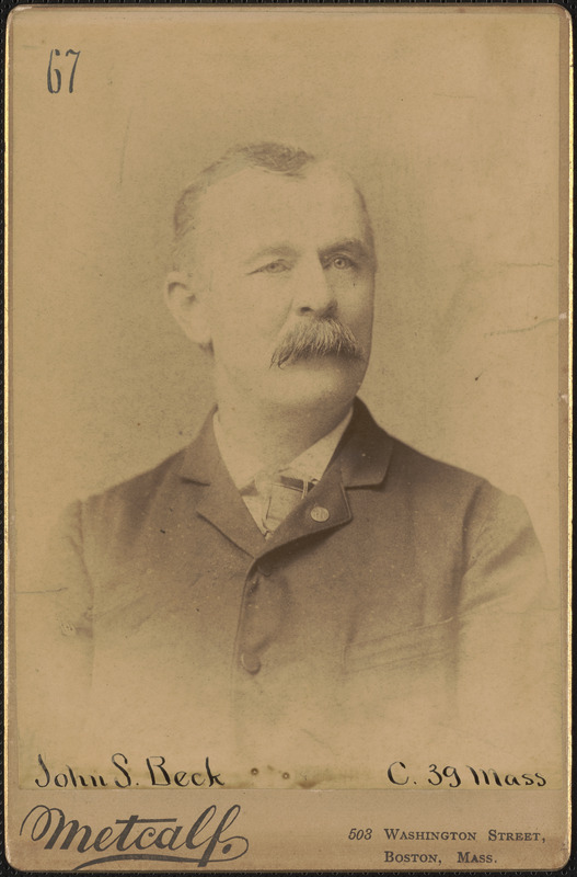 John S. Beck, C. 39 Mass - Digital Commonwealth