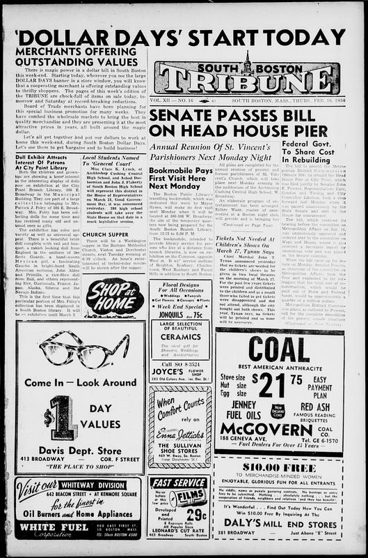 South Boston Tribune. February 16, 1950 - Digital Commonwealth