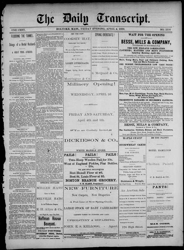 The Daily Transcript. April 04, 1890 - Digital Commonwealth