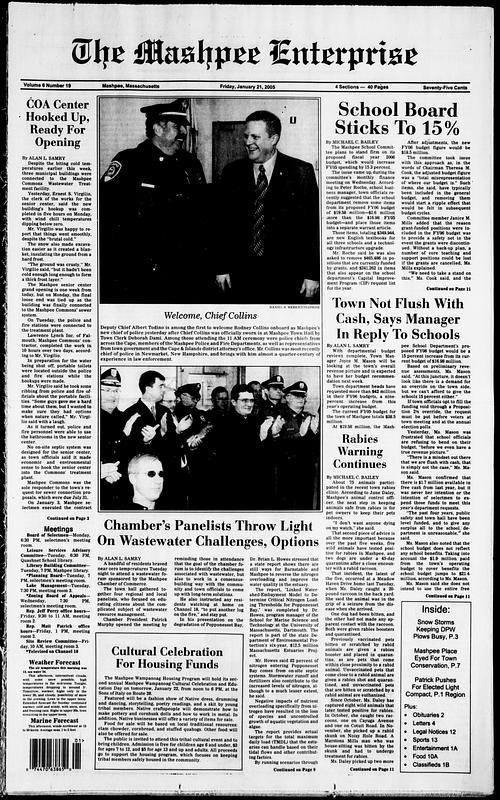 The Mashpee Enterprise. January 21, 2005 - Digital Commonwealth