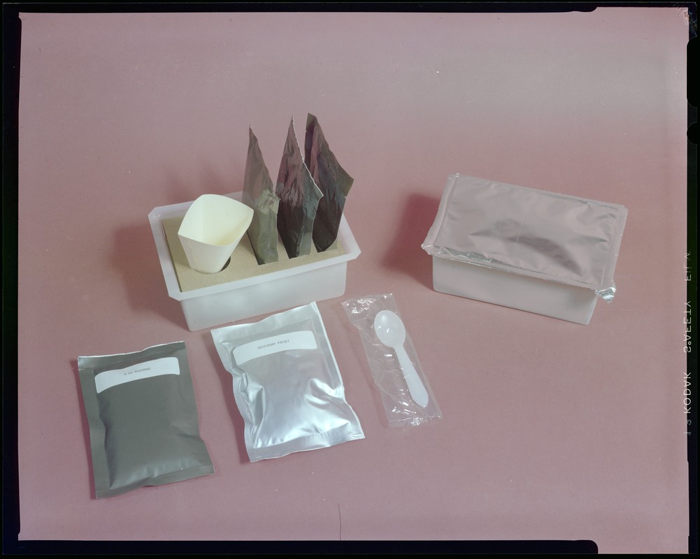 Food packet, in flight - Digital Commonwealth