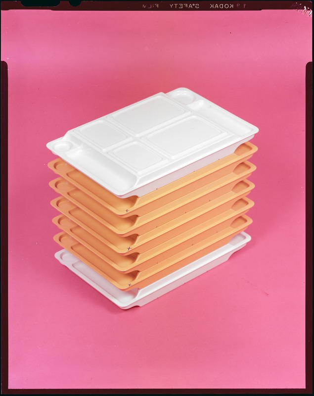 Food lab, Aladdin trays, 5 trays & cover & bottom - Digital Commonwealth