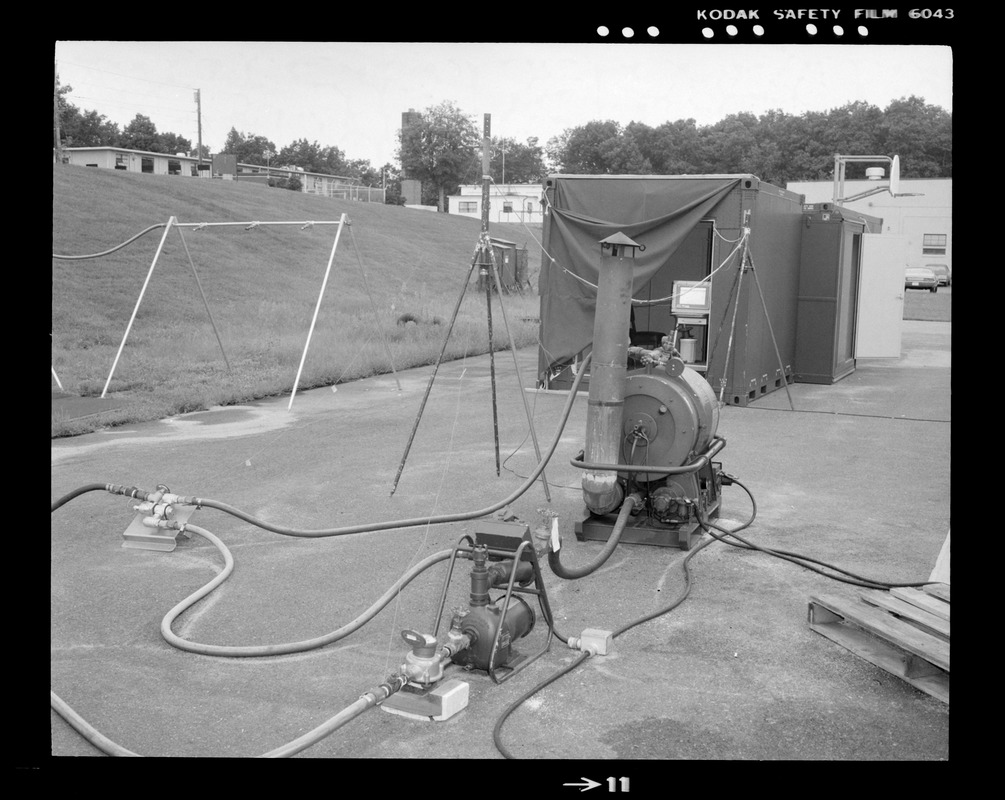 AMEL test lab, portable shower - Digital Commonwealth