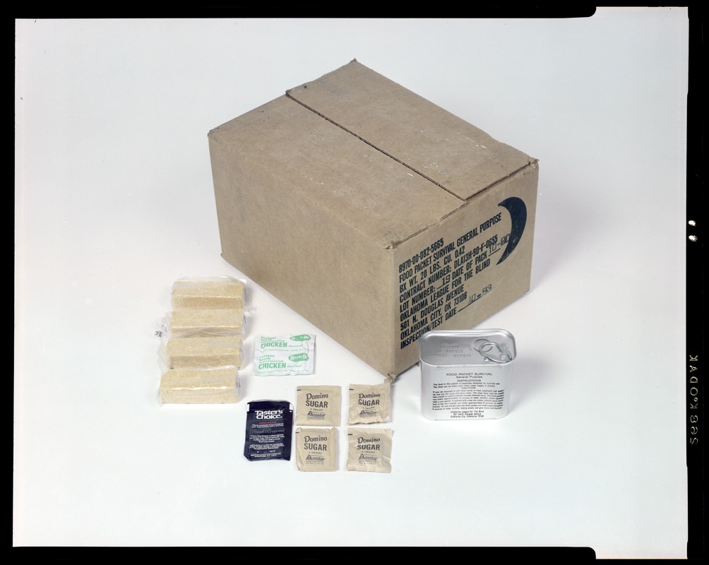 Food lab, food packet, survival, general purpose - Digital Commonwealth
