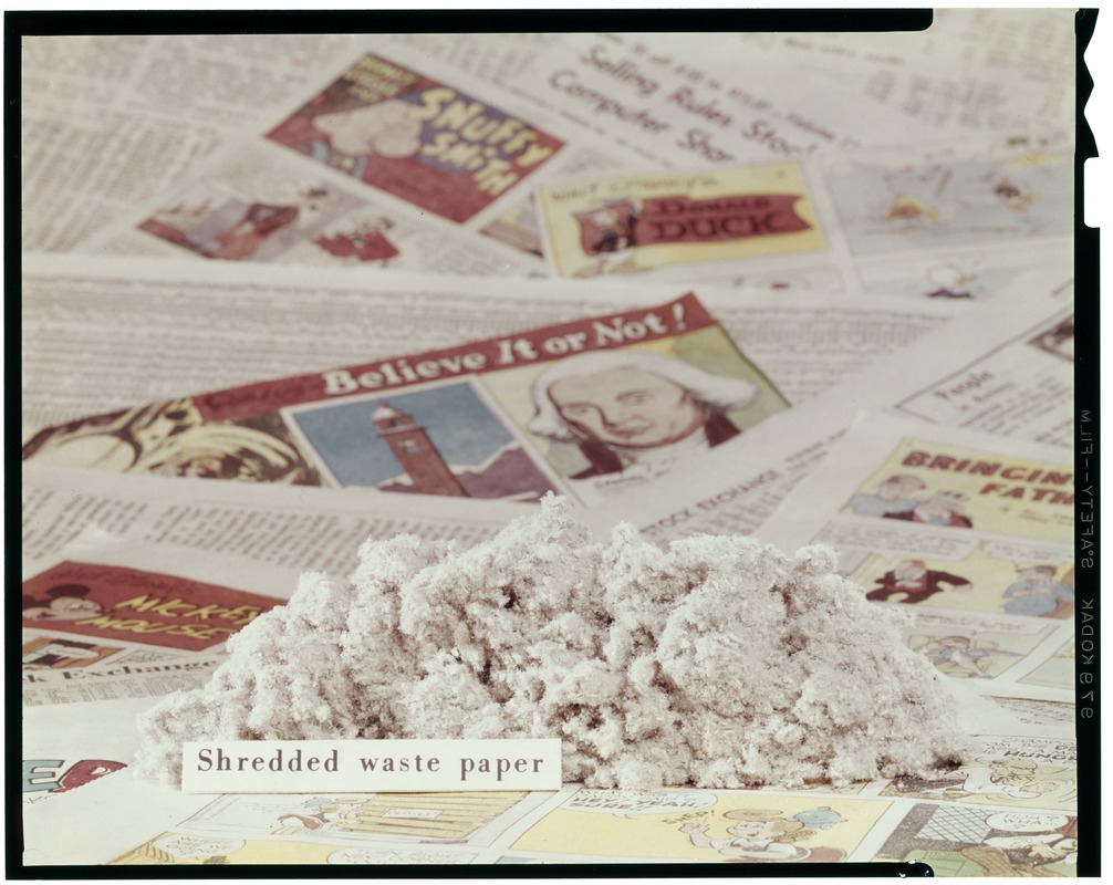 Shredded waste paper - Digital Commonwealth