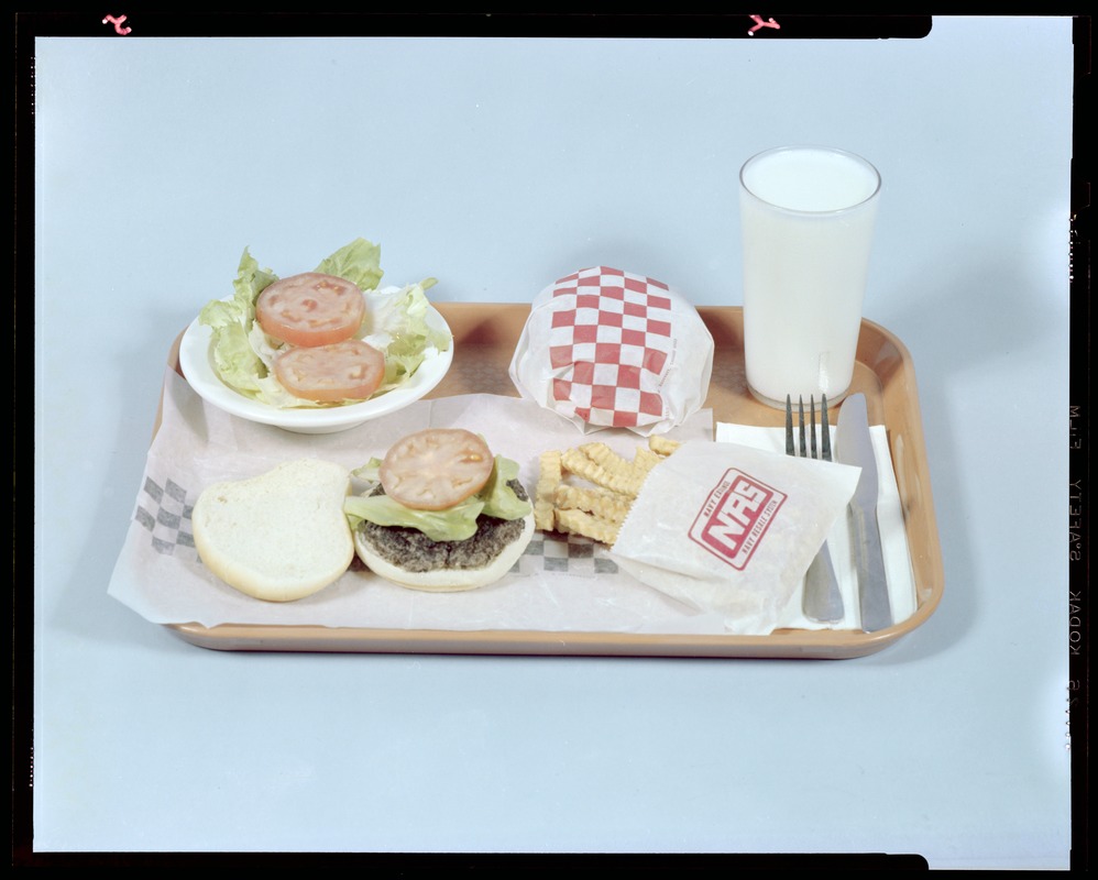 Hamburger tray, afloat study, ORSA - Digital Commonwealth