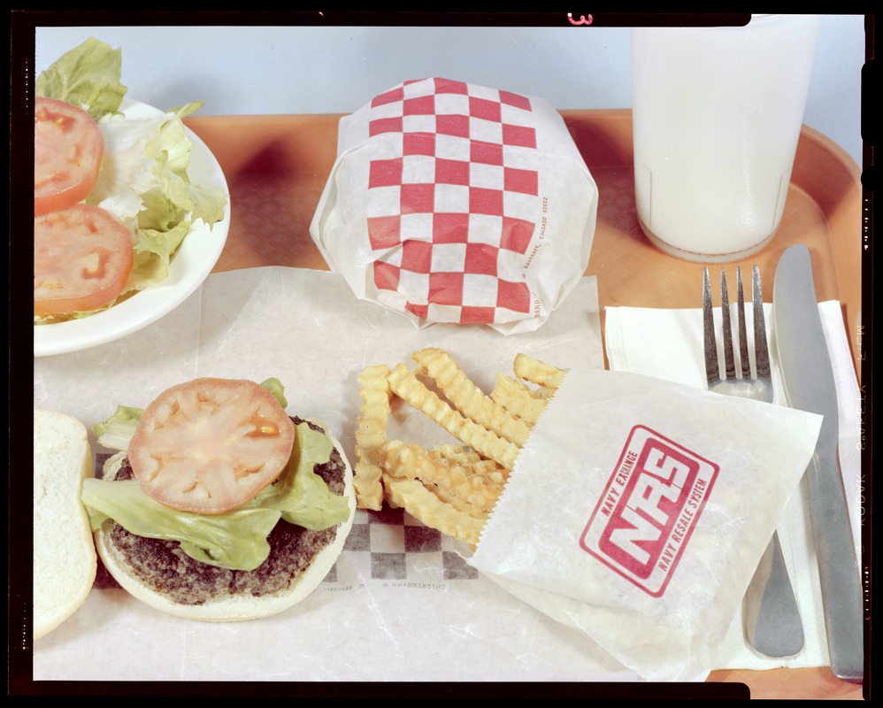 Hamburger tray, afloat study, ORSA - Digital Commonwealth
