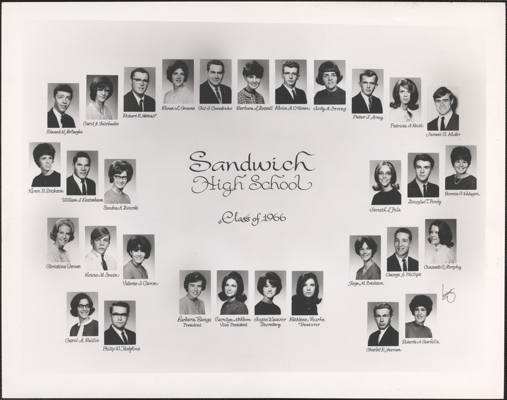 Sandwich High School, class of 1966 - Digital Commonwealth