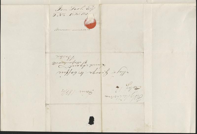 Ira Fish to George Coffin, 12 February 1841 - Digital Commonwealth