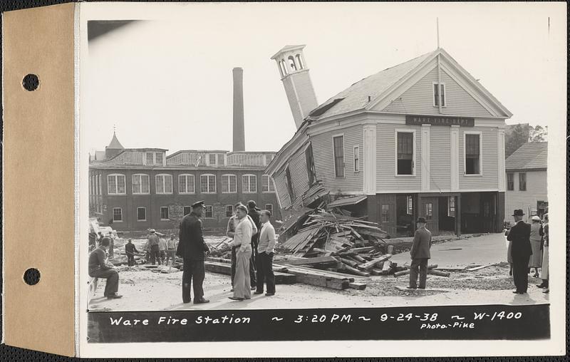 Ware Fire Station, Ware, Mass., 3:20 PM, Sep. 24, 1938 - Digital ...