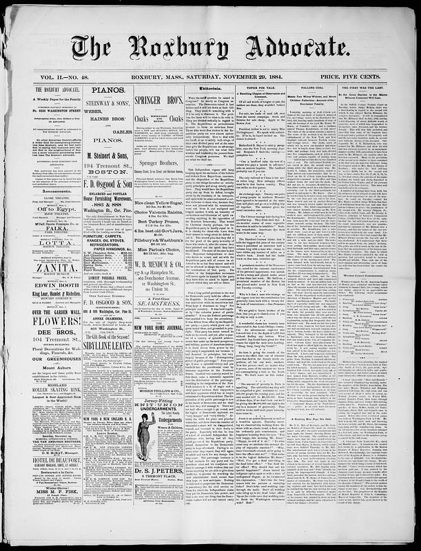 The Roxbury Advocate - Digital Commonwealth