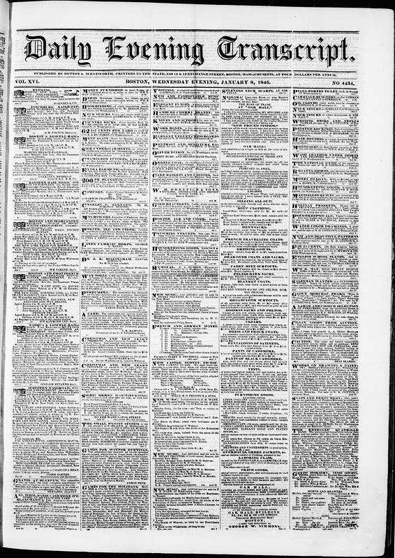 Daily Evening Transcript - Digital Commonwealth