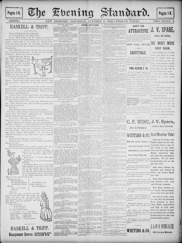 Evening Standard. October 08, 1892 - Digital Commonwealth