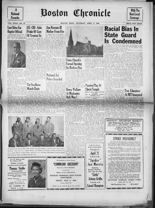 Boston Chronicle. April 09, 1949 - Digital Commonwealth