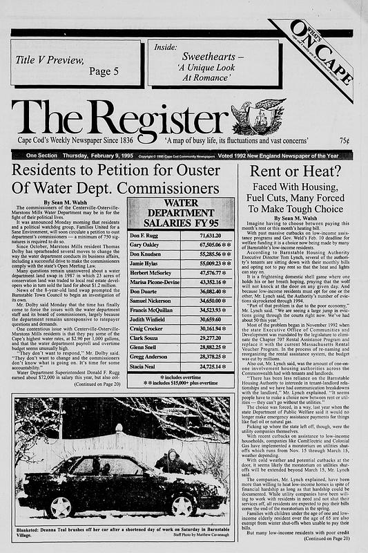 The Register. February 09, 1995 - Digital Commonwealth