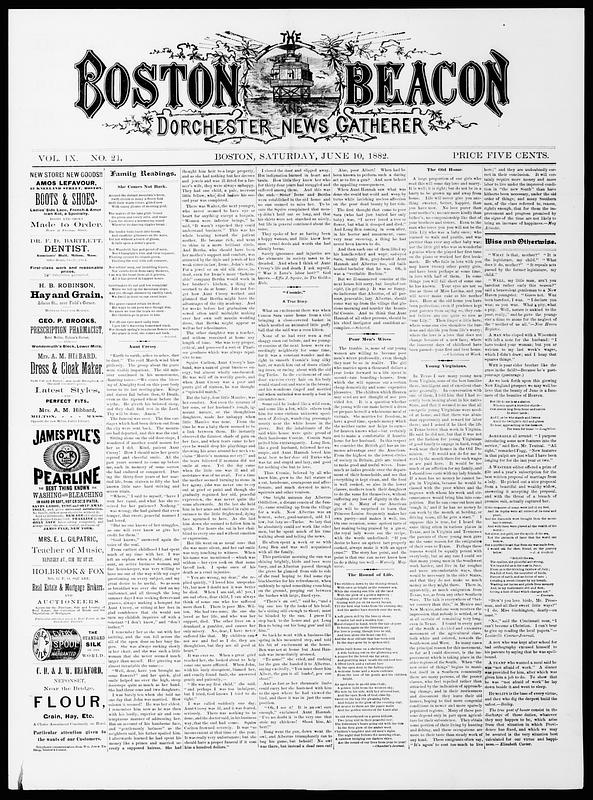 The Boston Beacon and Dorchester News Gatherer, June 10, 1882 - Digital ...