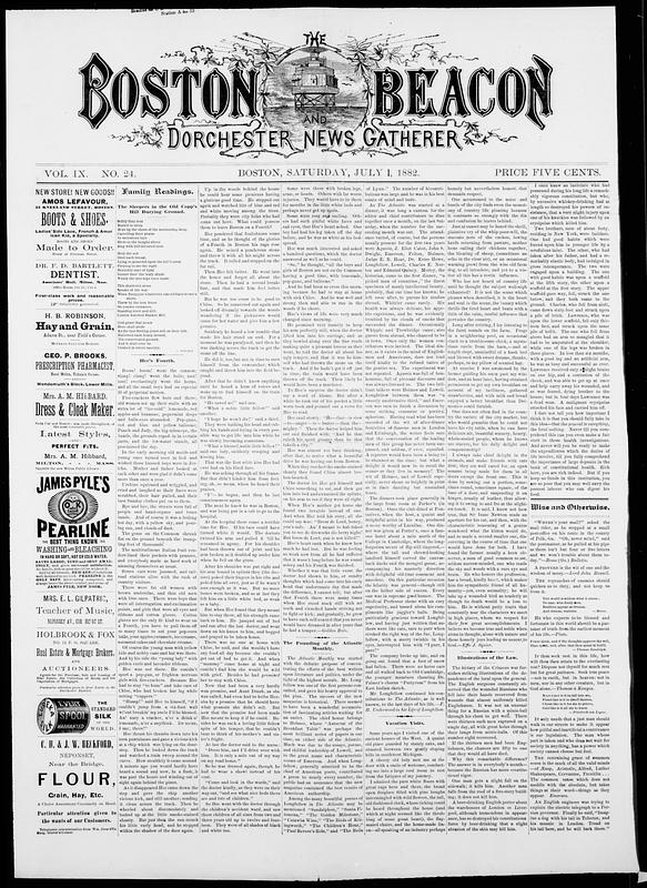 The Boston Beacon and Dorchester News Gatherer, July 01, 1882 - Digital ...