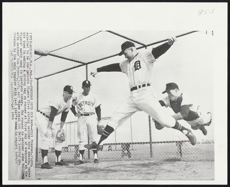 Freehan Gets His Man -- Bill Freehan, right, expected to be the Detroit ...