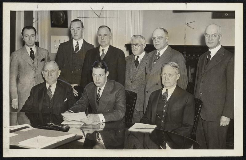Boston Committee on National Air Mail. Seated, left to right ...