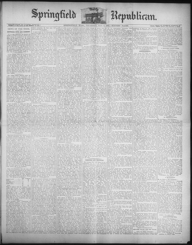 Springfield Weekly Republican - Digital Commonwealth