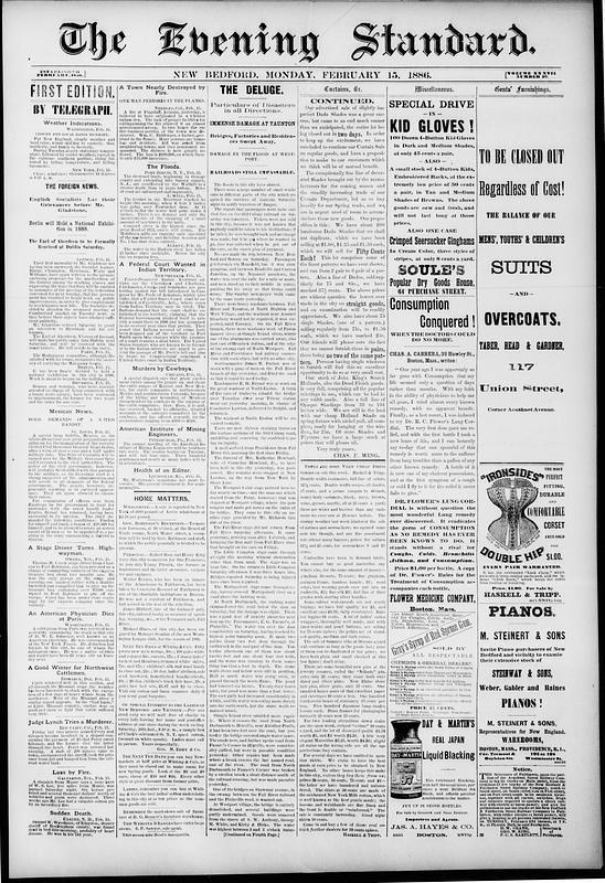 Evening Standard. February 15, 1886 - Digital Commonwealth