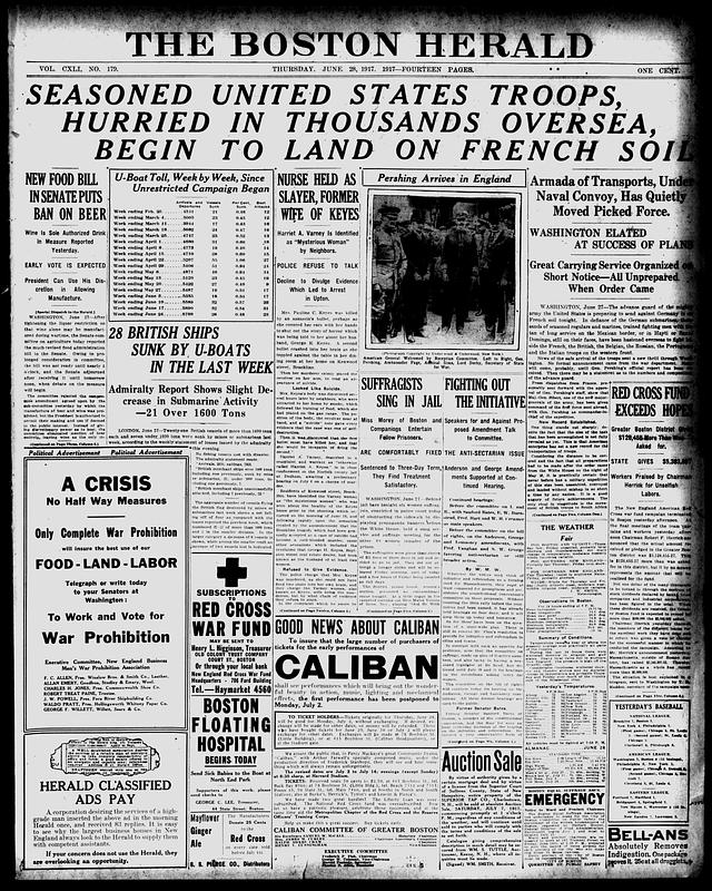 The Boston Herald. June 28, 1917 - Digital Commonwealth