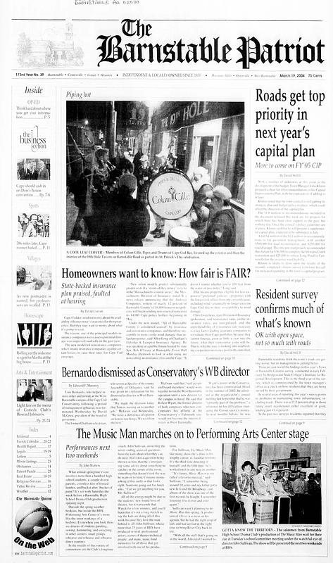 Barnstable Patriot. March 19, 2004 - Digital Commonwealth