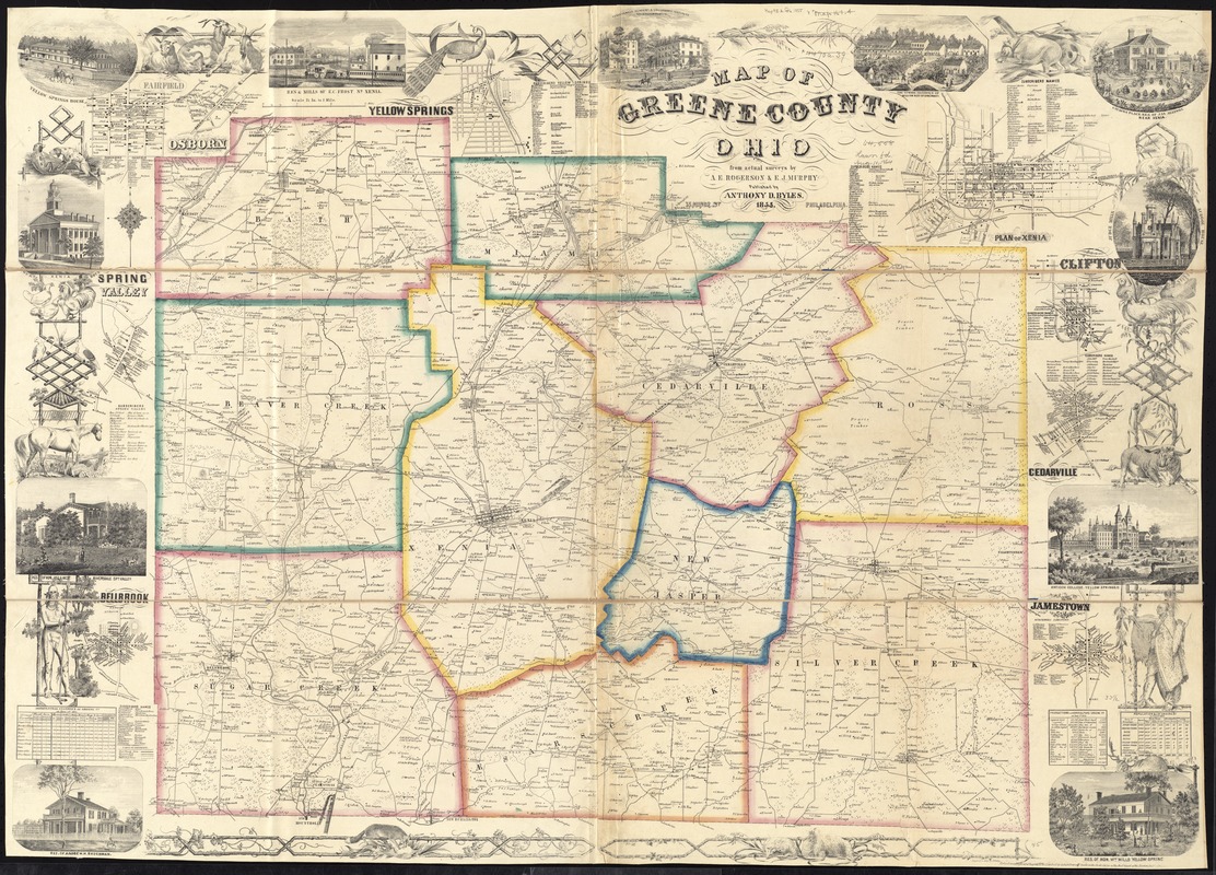 Map Of Greene County Ohio Norman B Leventhal Map Education Center Map Of Greene County Ohio Norman B Leventhal Map Education Center
