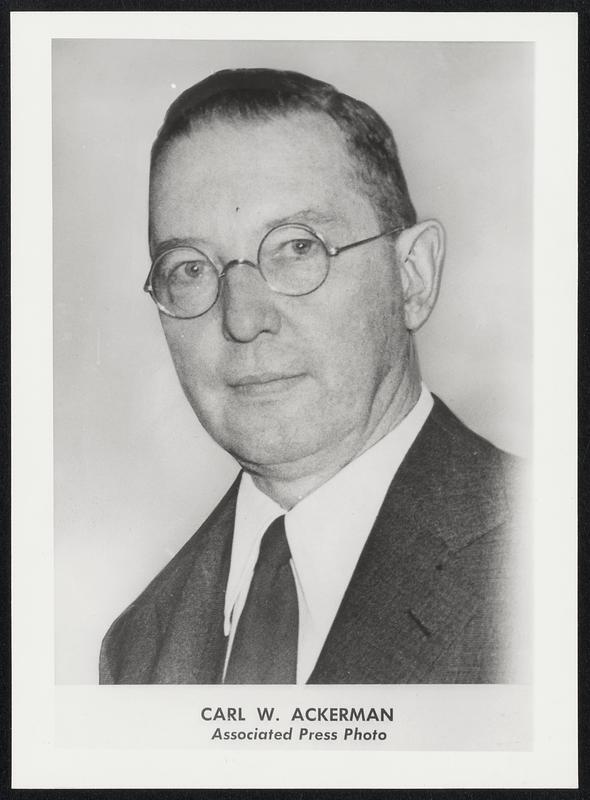 Carl W. Ackerman - Digital Commonwealth