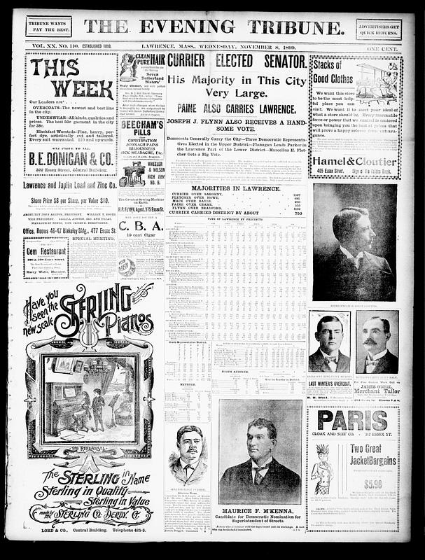 The Evening Tribune. November 08, 1899 - Digital Commonwealth