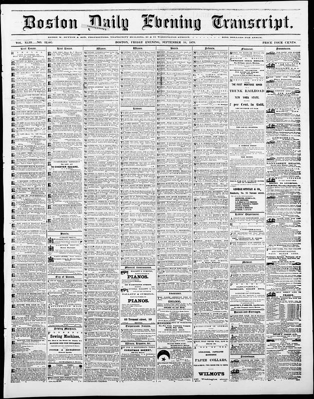 Boston Daily Evening Transcript - Digital Commonwealth