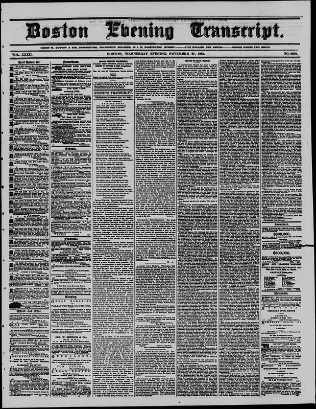 Boston Evening Transcript - Digital Commonwealth