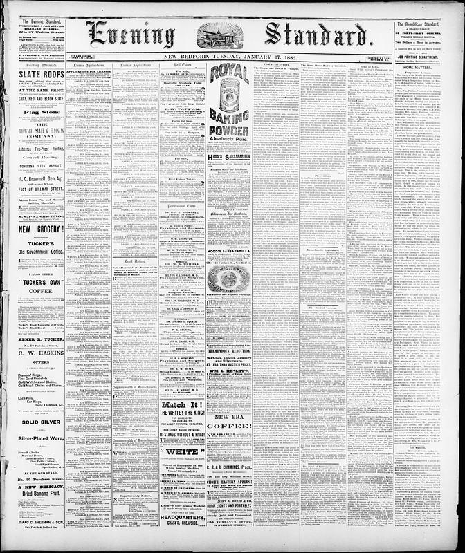 Evening Standard. January 17, 1882 - Digital Commonwealth