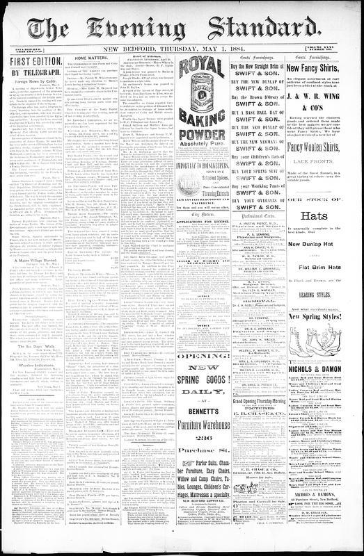 Evening Standard. May 01, 1884 - Digital Commonwealth