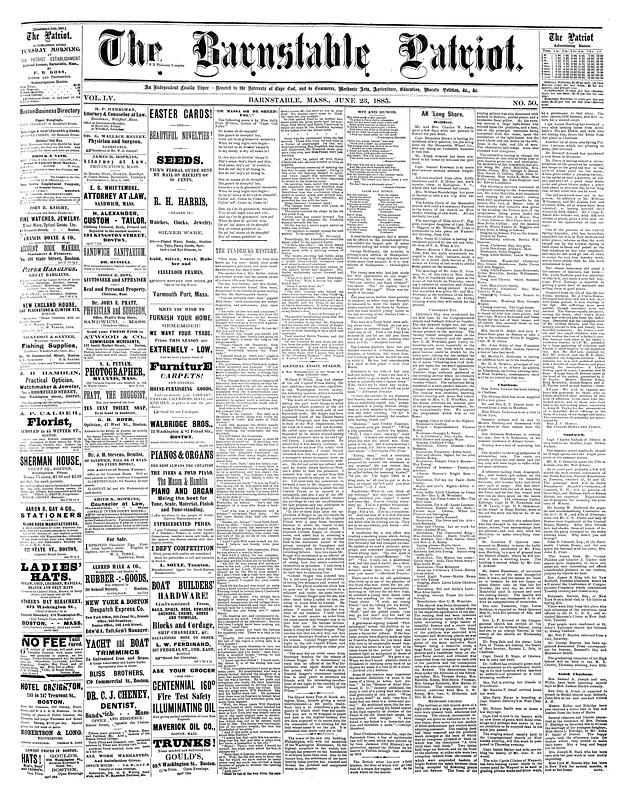 Barnstable Patriot. June 23, 1885 - Digital Commonwealth