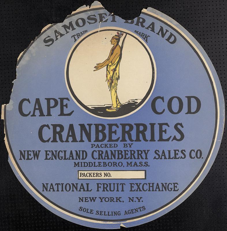 Samoset Brand Cape Cod Cranberries 100 lb. Barrel Label - Digital ...