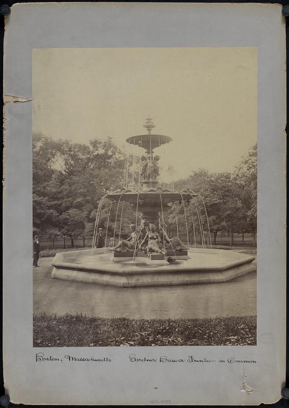 Boston, Massachusetts, Gardner Brewer Fountain in Common - Digital ...