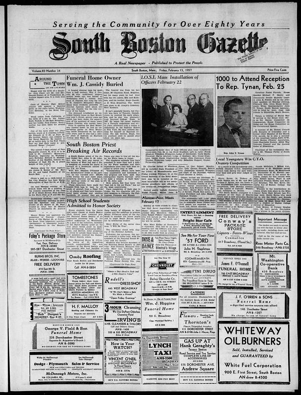 South Boston Gazette, February 15, 1957 - Digital Commonwealth