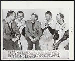 Rolfe and Kell Visit Tiger Camp-- Red Rolfe (center), director of ...