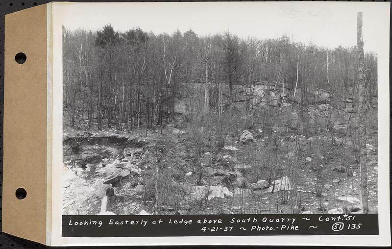 Contract No. 51, East Branch Baffle, Site of Quabbin Reservoir ...
