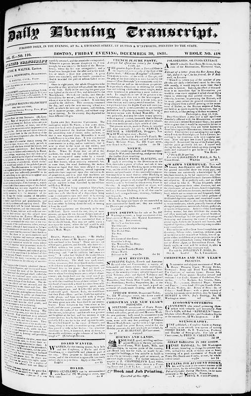 Daily Evening Transcript - Digital Commonwealth