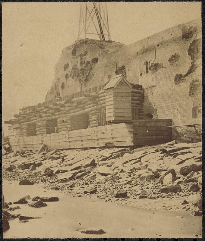 Exterior view of Fort Sumter, S.C. - Digital Commonwealth