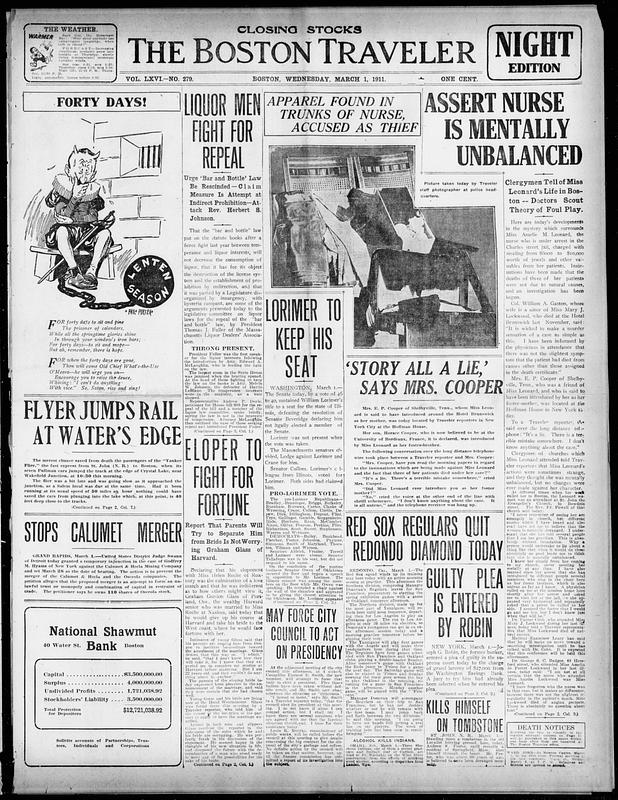 The Boston Traveler. March 01, 1911 - Digital Commonwealth