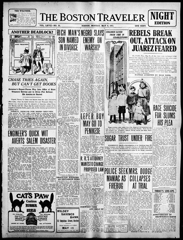 The Boston Traveler. May 08, 1911 - Digital Commonwealth